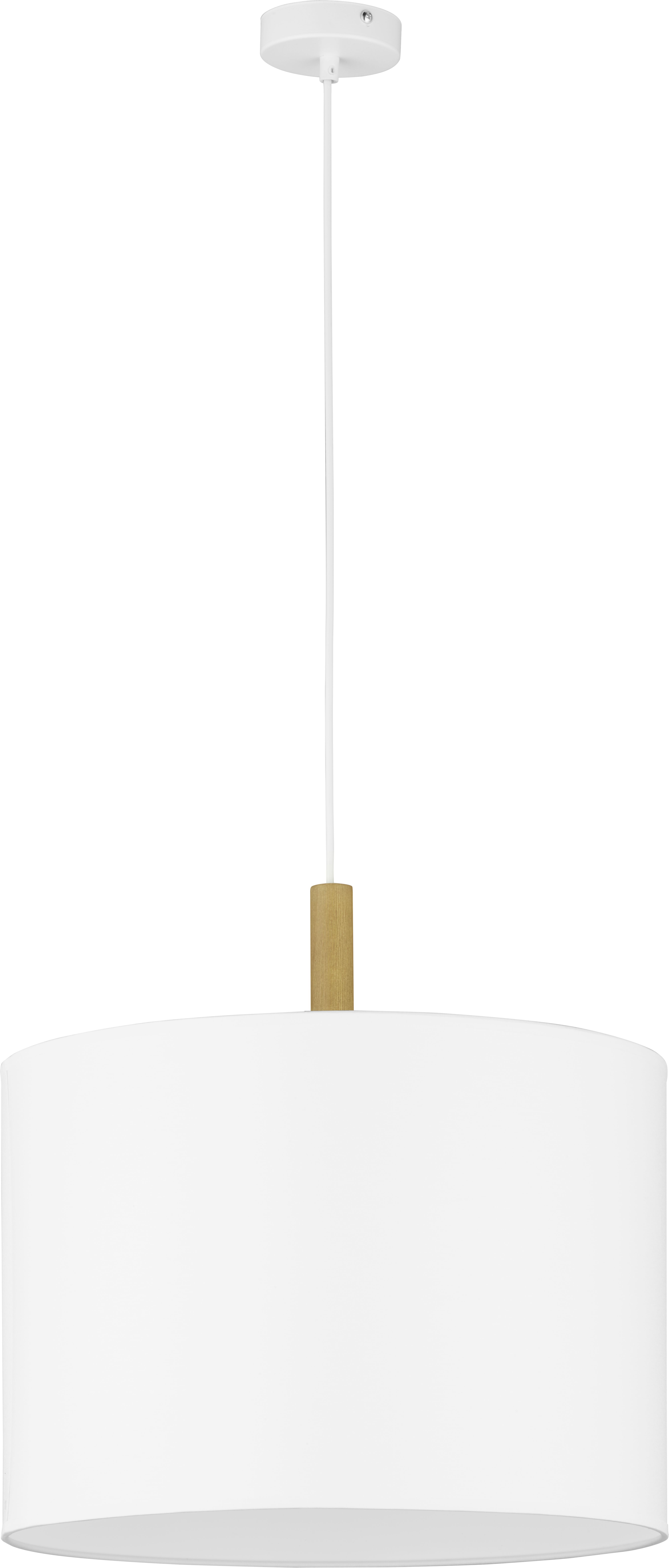 Suspension en bois et tissu blanc - 1xE27 - modèle DEVA de TK LIGHTING ...