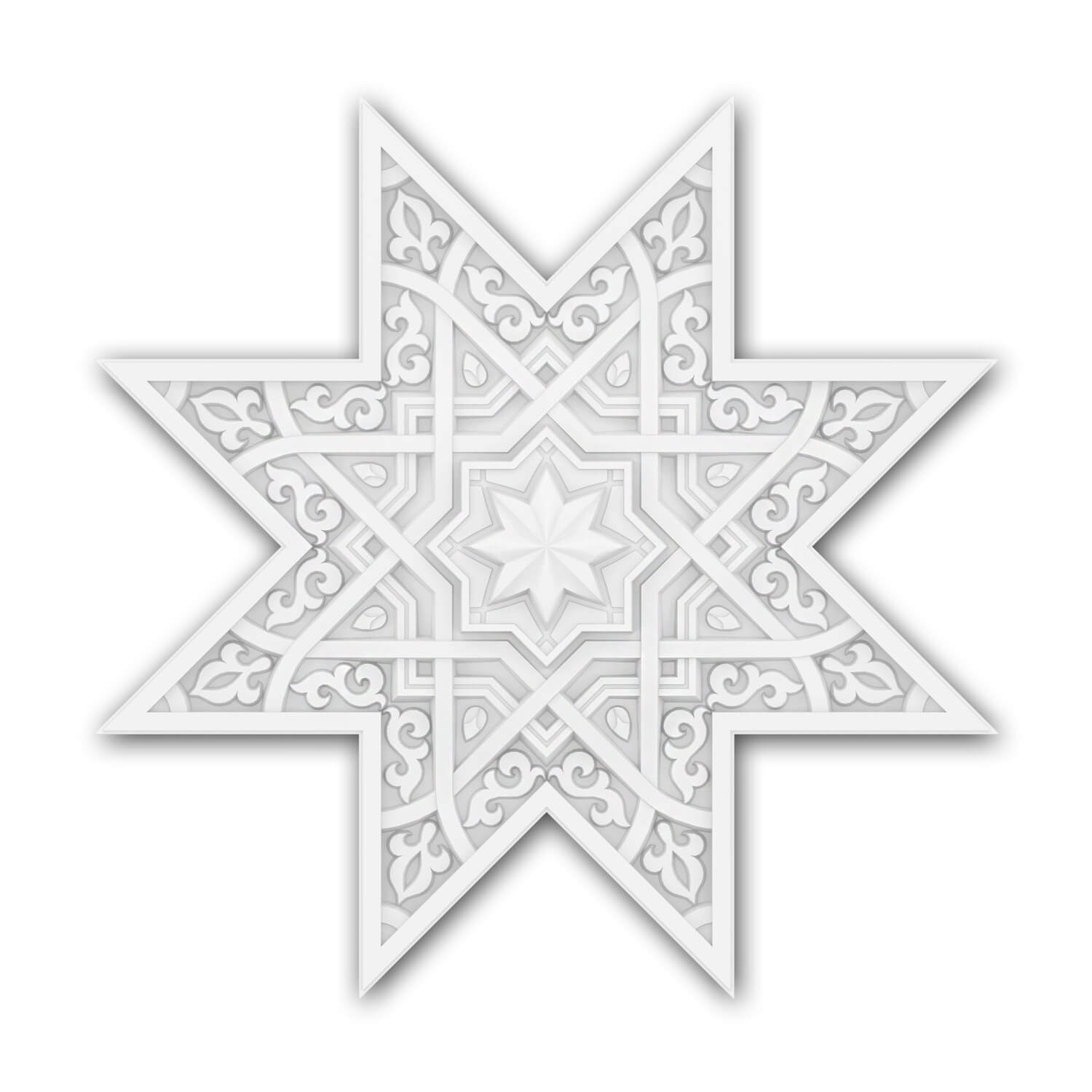 Rosace Profhome 157501 Dalle de plafond Élément décoratif 3d panneau ...