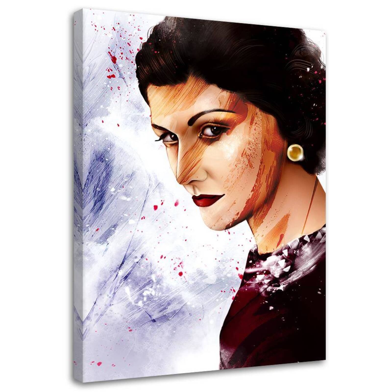 Tableau portrait de Coco Chanel - 50 x 70 cm | Leroy Merlin