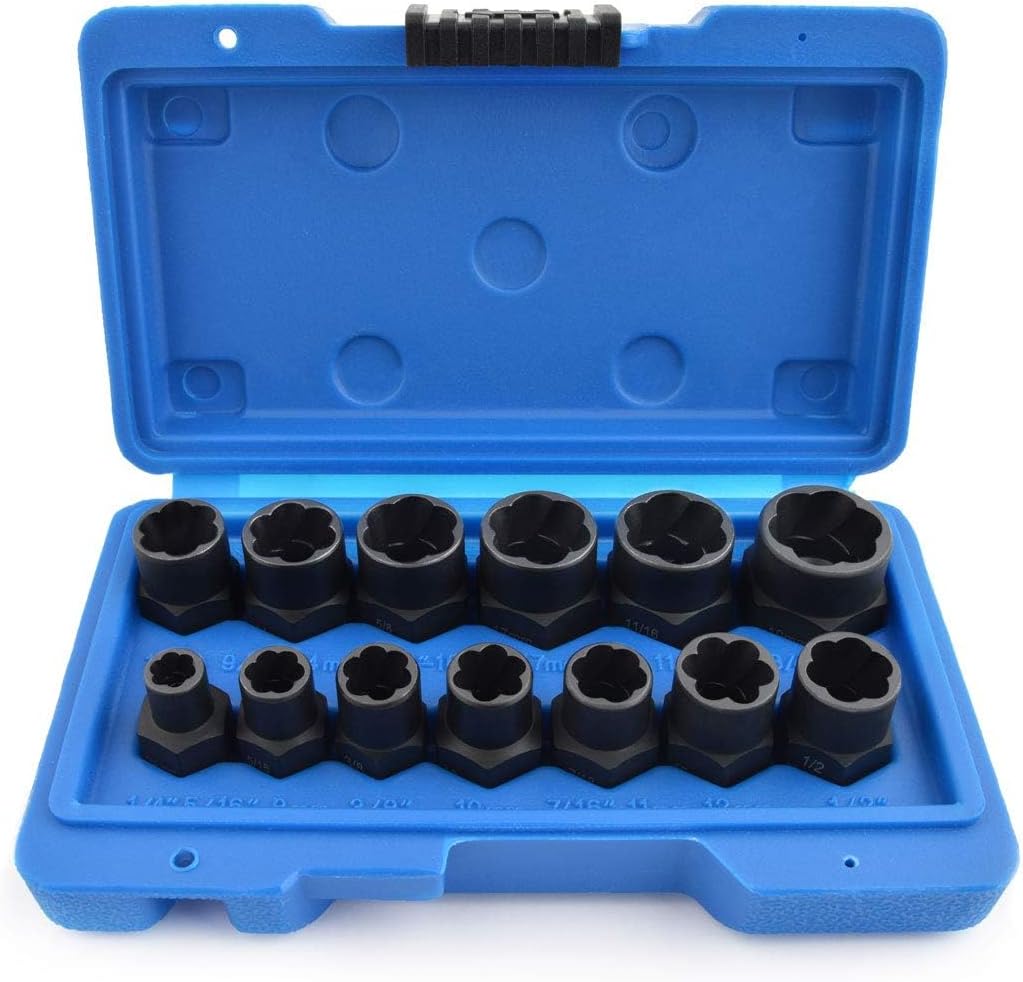 13 Pièces Extracteur de Vis , Extracteur Ecrou Antivol Universel ...