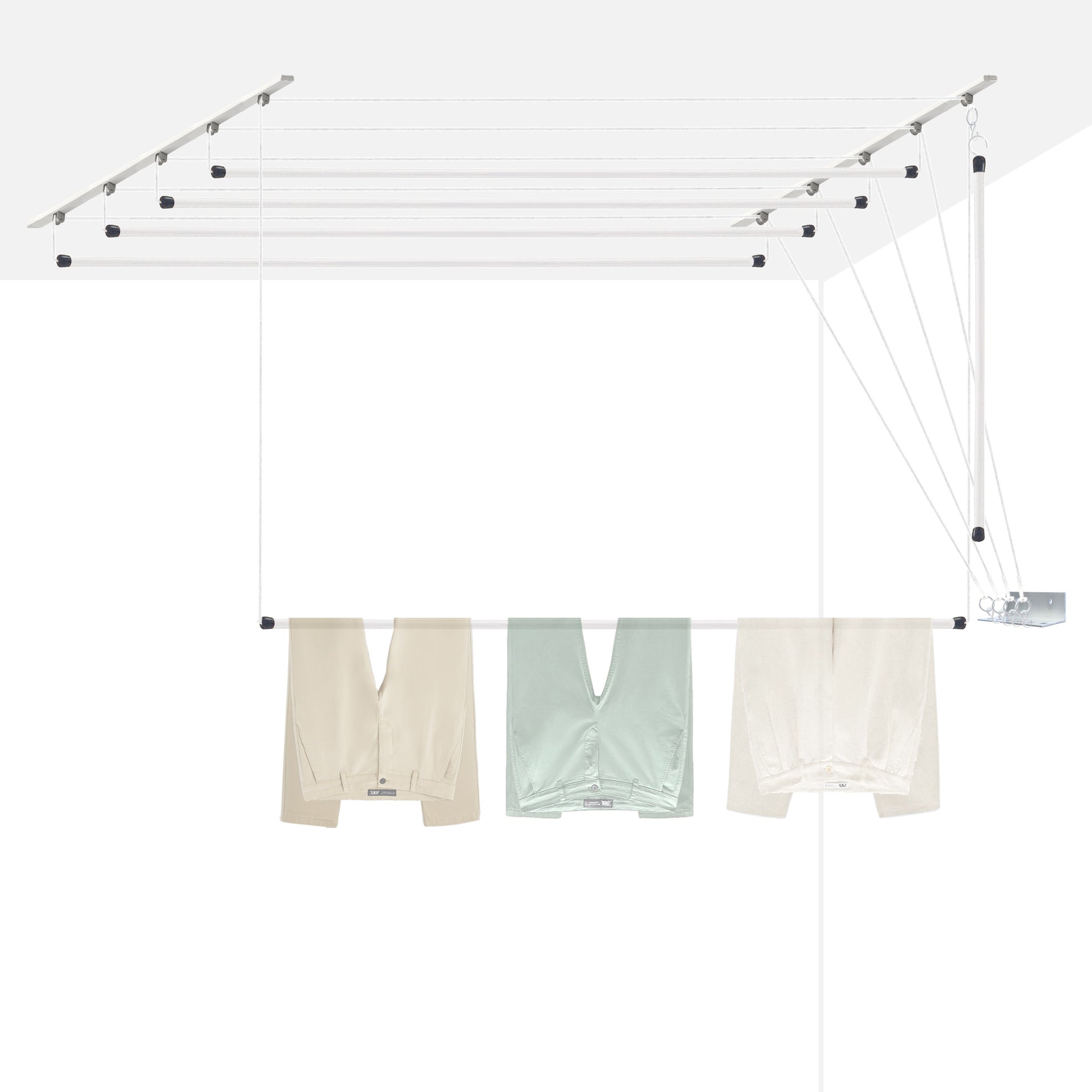 Tendedero de Techo Ceiline Manual 100x50cm. Carga 20KG. | Leroy Merlin