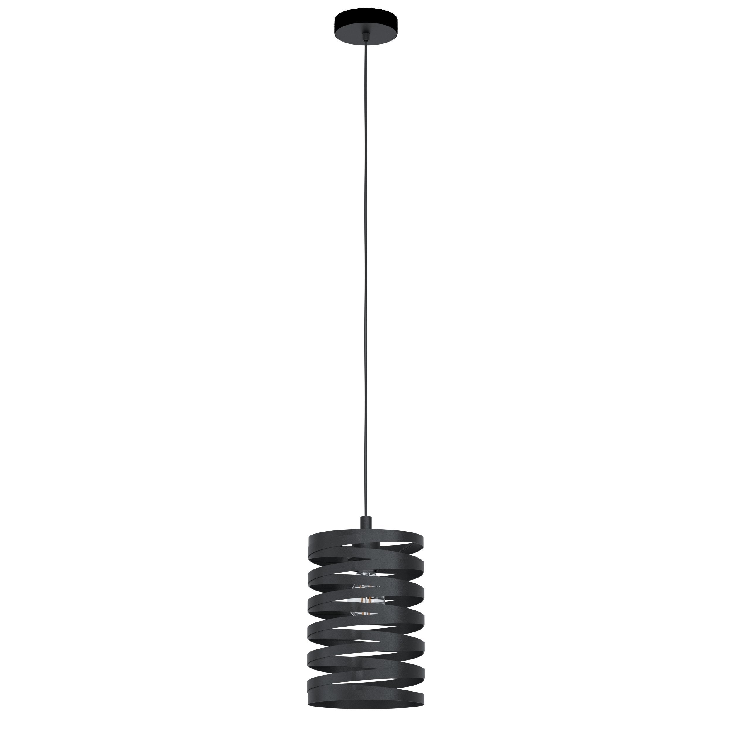 Suspension CREMELLA E27 1X40W en acier noir D180mm | Leroy Merlin