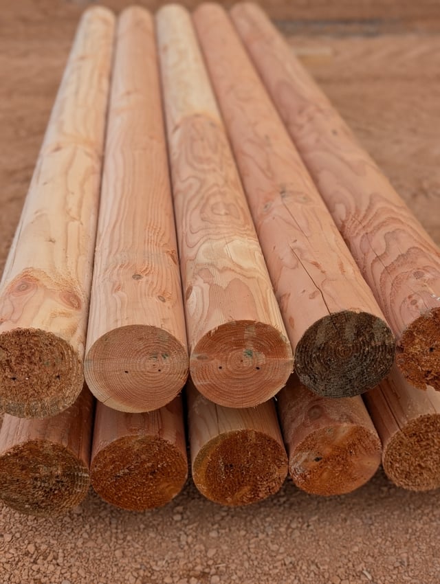 Rondin de bois longueur 3m au meilleur prix | Leroy Merlin