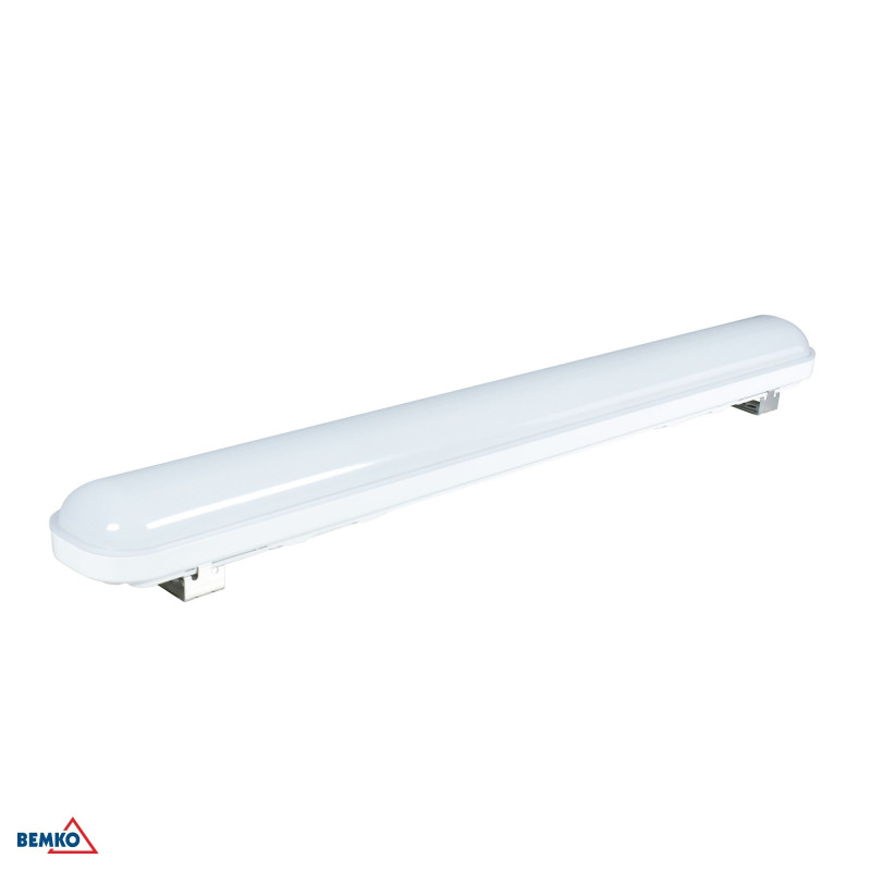 Luminaire LED Hermétique SOLIS - 18W - 2000lm - 4000K - IP65 - 600x70x46mm | Leroy Merlin