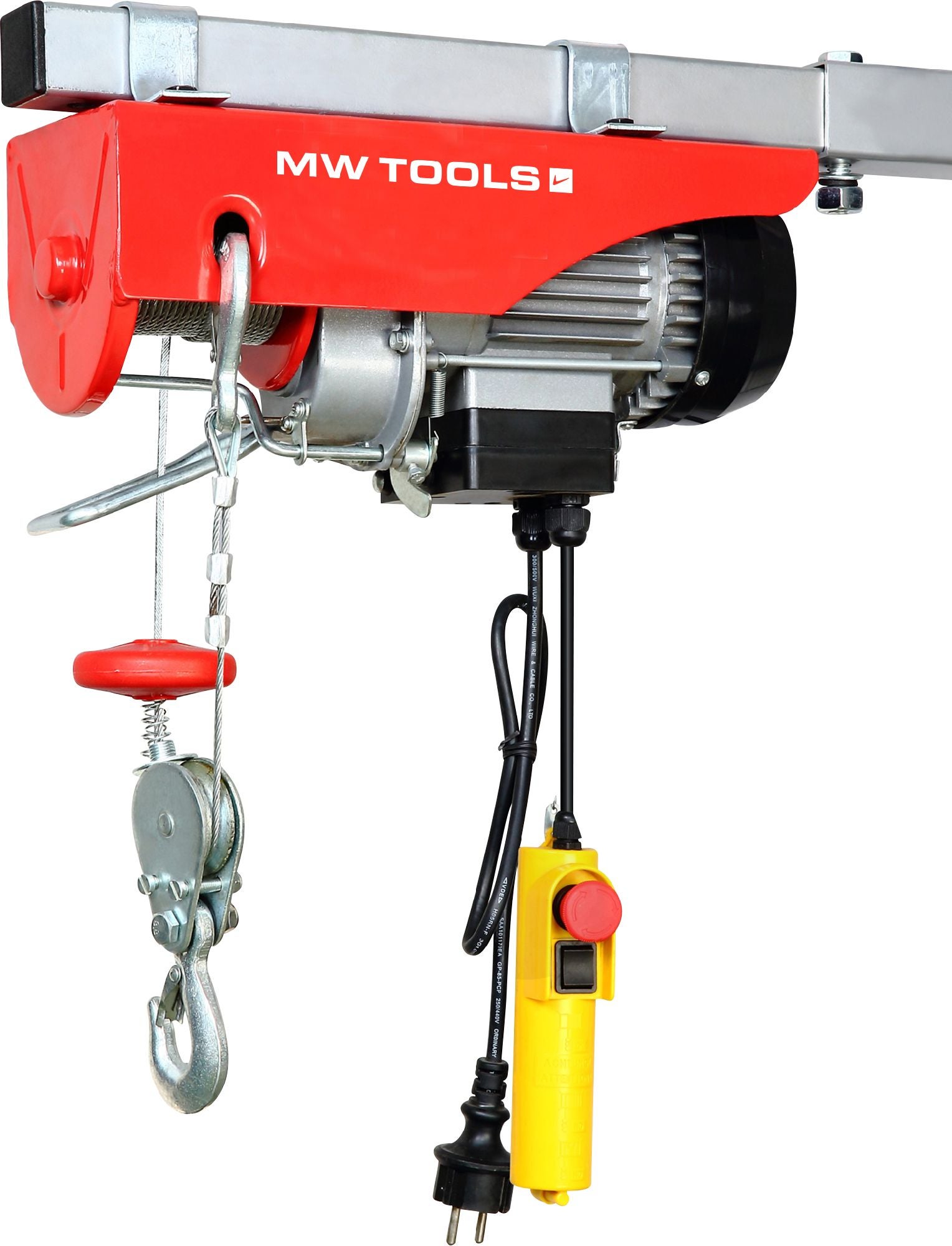 Palan électrique à câble 300/600kg 18/9m 1,05 kW 230 V MW Tools SH60018 ...