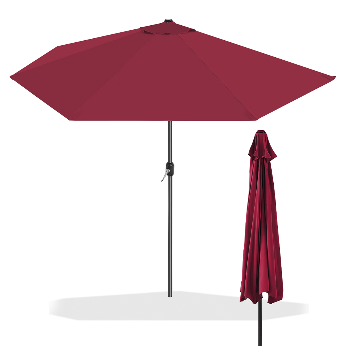 Parasol Balcon 270x135x230 Framboise | Leroy Merlin