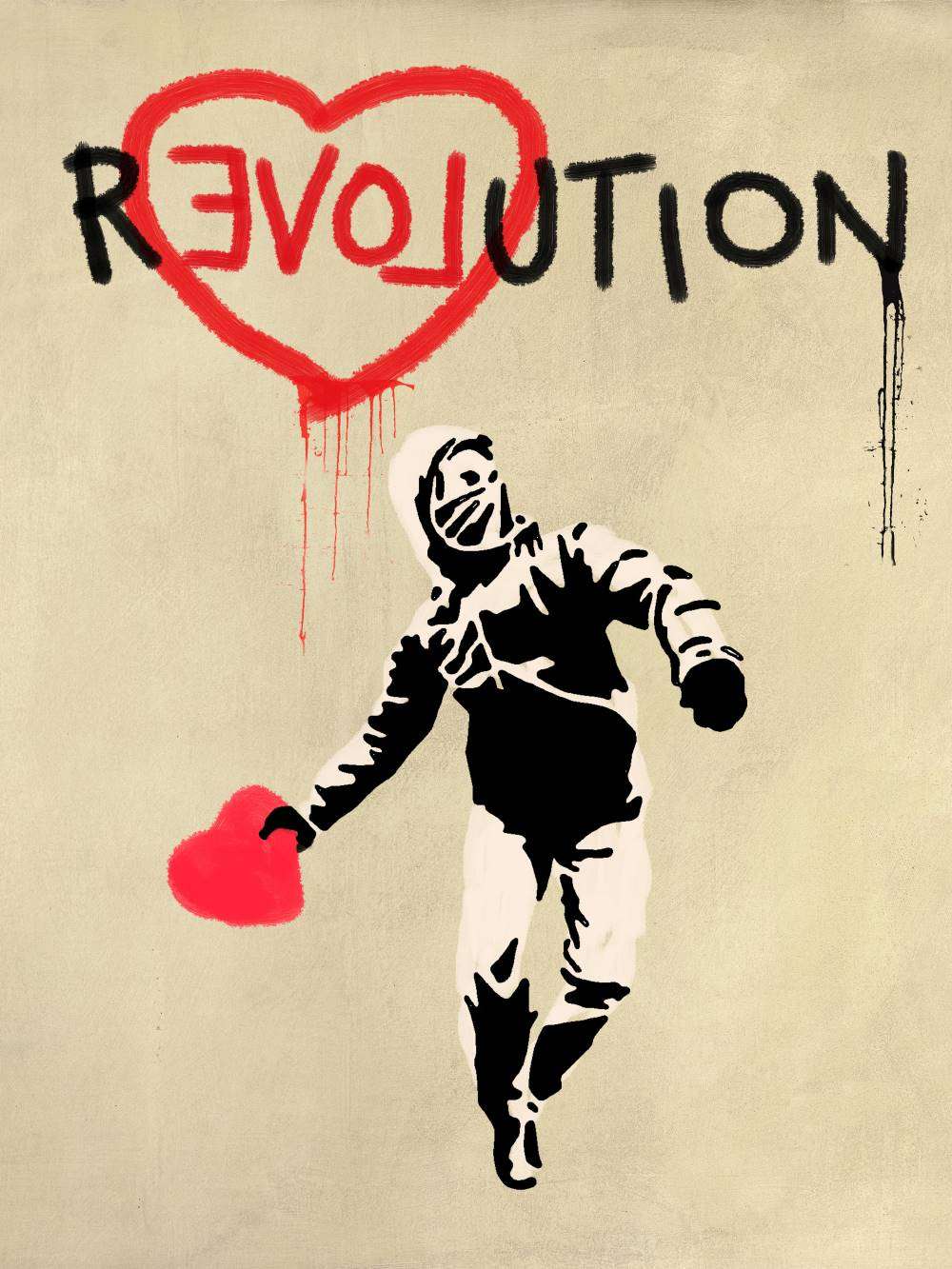 Póster Street Art – Revolution (impresión en papel, 70x50 cm, sin marco ...