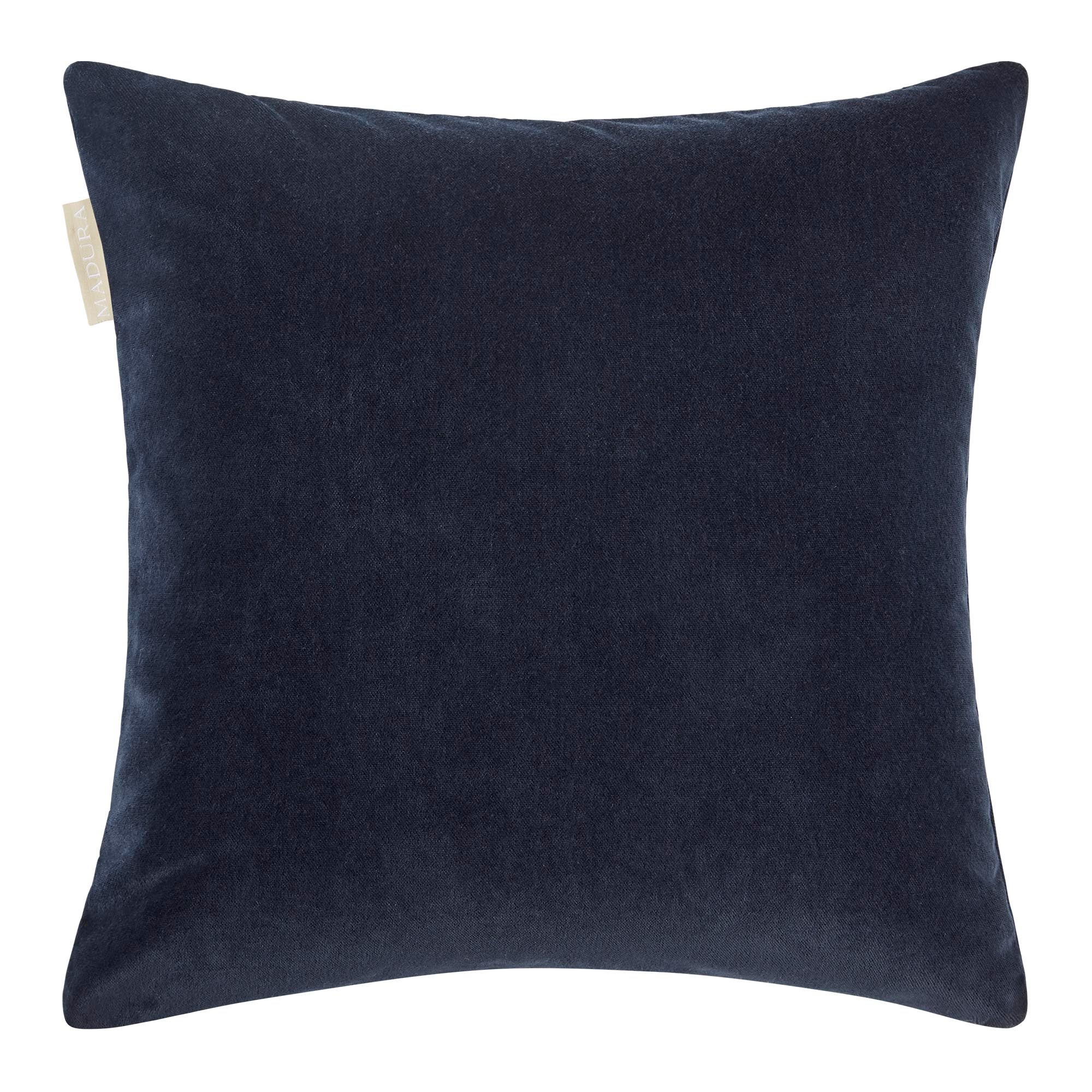 MADURA - Housse de coussin Dario en Velours uni et point de bourdon ...