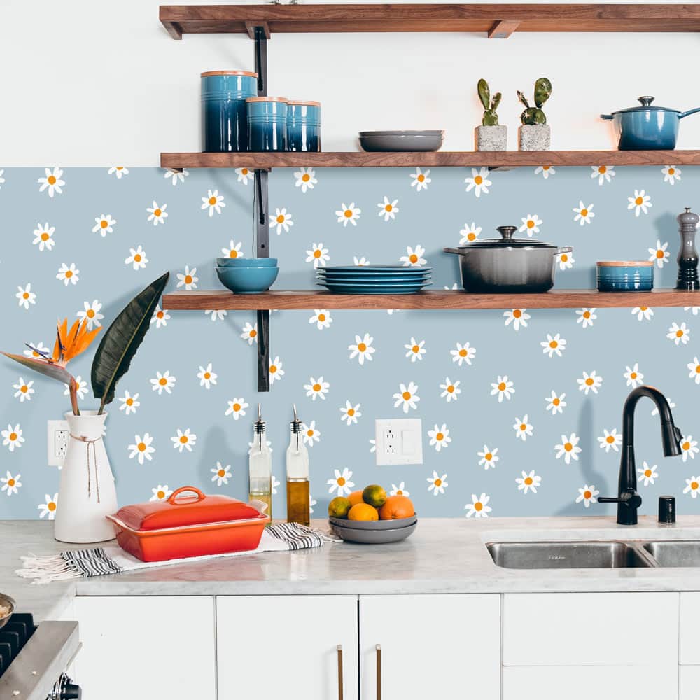 Crédence Adhésive Camomille - 300 x 60 cm | Leroy Merlin