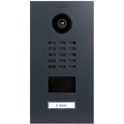 DoorBird D2101V IP Video Door Station, Video Door Intercom with 1 Call Button, RFID, HD Video ...