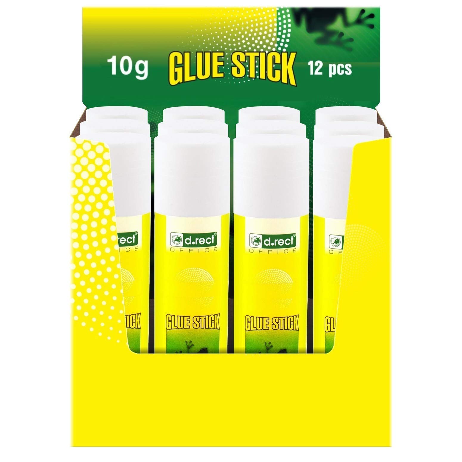 D.RECT 12 pezzi Colla stick | 12x10g | Colla Adesiva da ufficio | Leroy ...