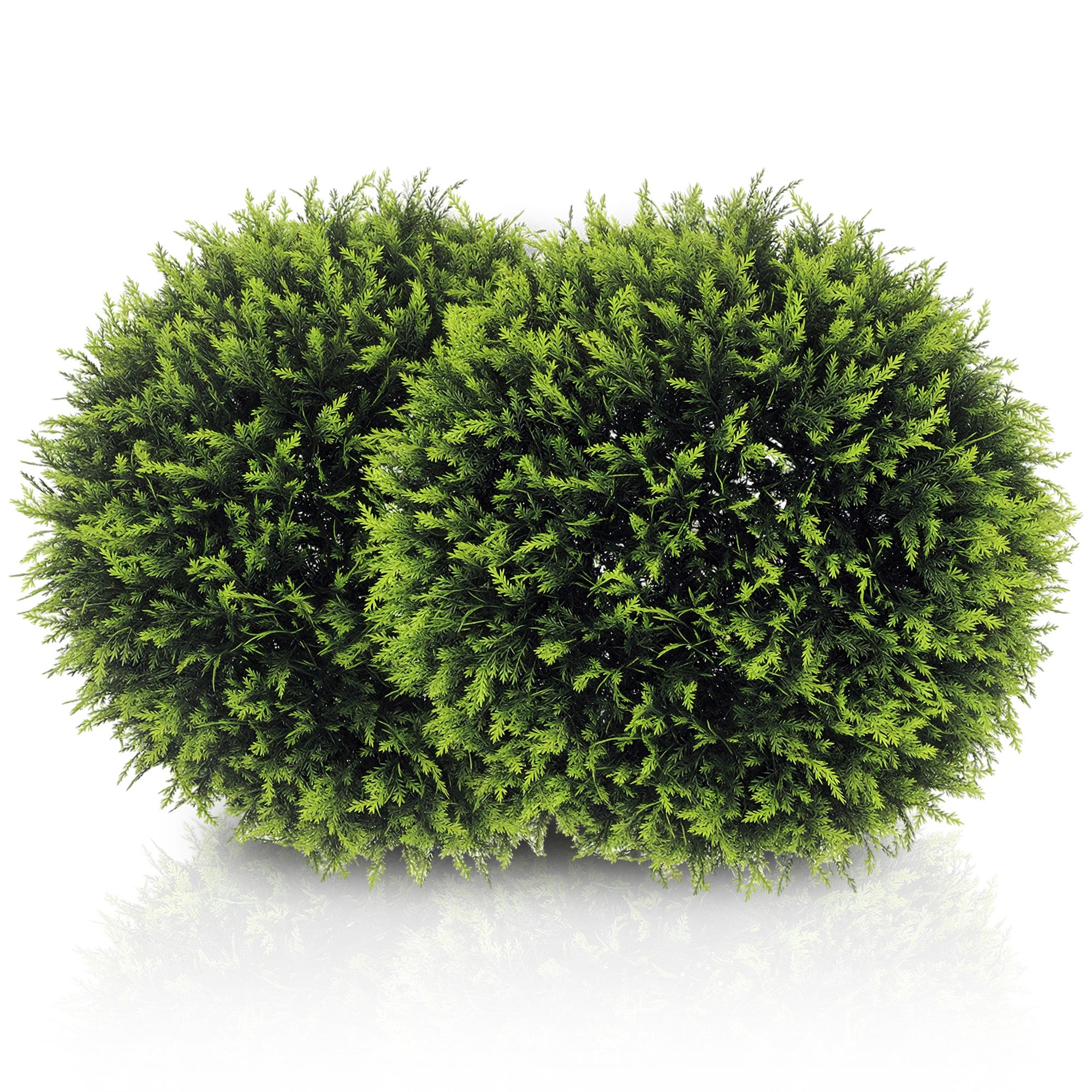 Lot de 2 plantes sphériques artificielles à feuilles de cèdre pour la ...