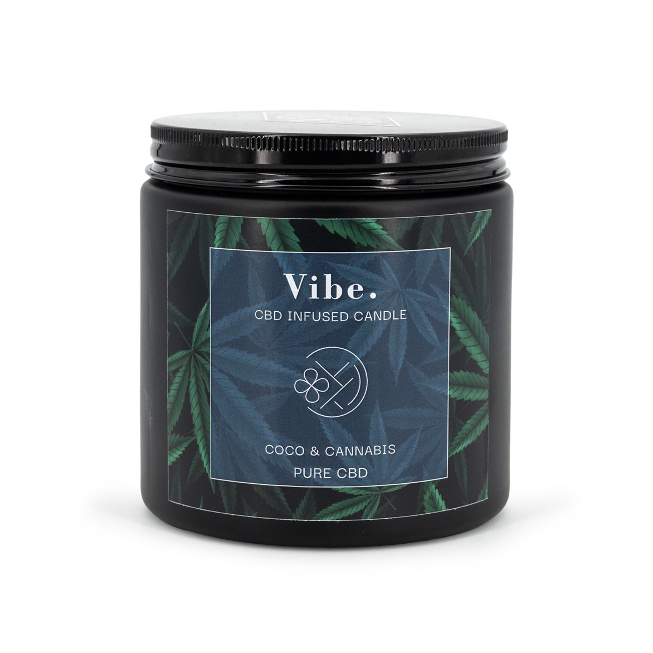 Vibe. Coco y C.B.D.: vela perfumada, vela aromática con cera de soja, Ø ...
