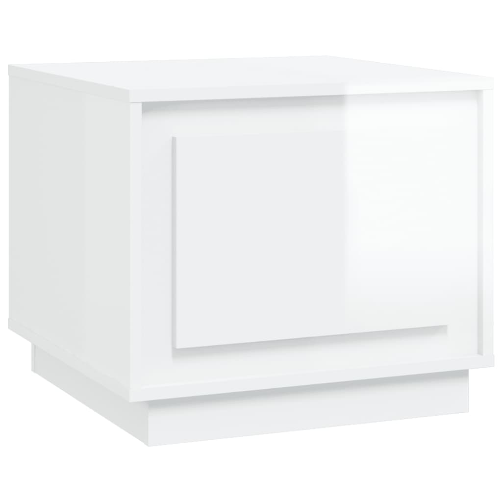 Table basse, contreplaqué blanc brillant, 51x50x44 cm | Leroy Merlin