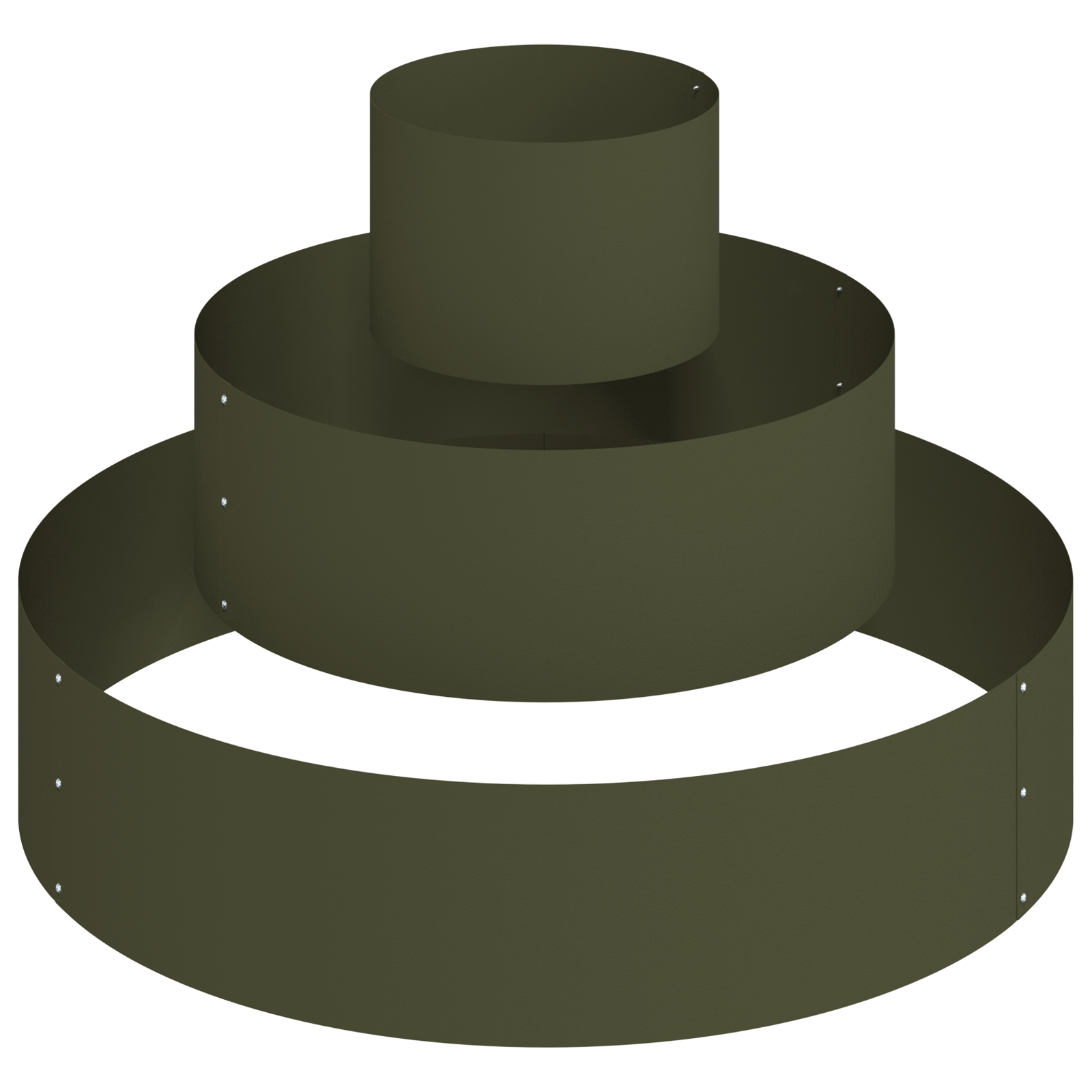 Jardinera，Macetero de Metal Acero/verde oliva Acero Ø 90 cm Modular ...