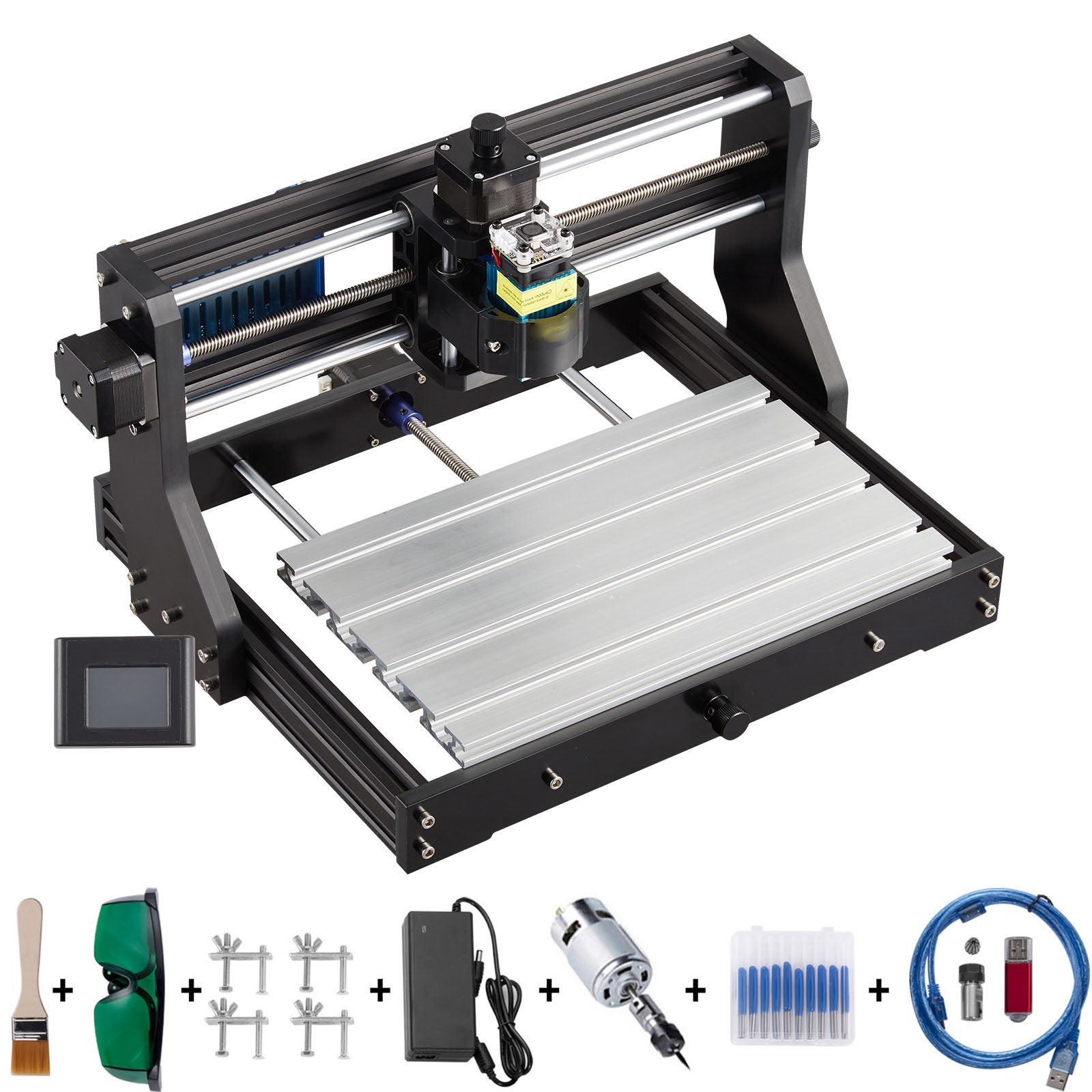 Graveur laser CNC 3018 Pro 2500MW,SucceBuy mini machine CNC 300x180x40mm,contrôleur GRBL,3 axes ...
