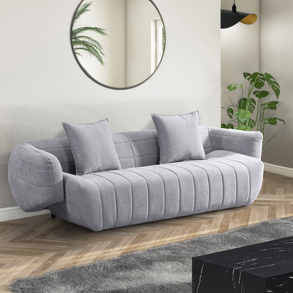Home Deluxe Canapé confort NORANA Gris - 234 x 103 x 80 cm I ...
