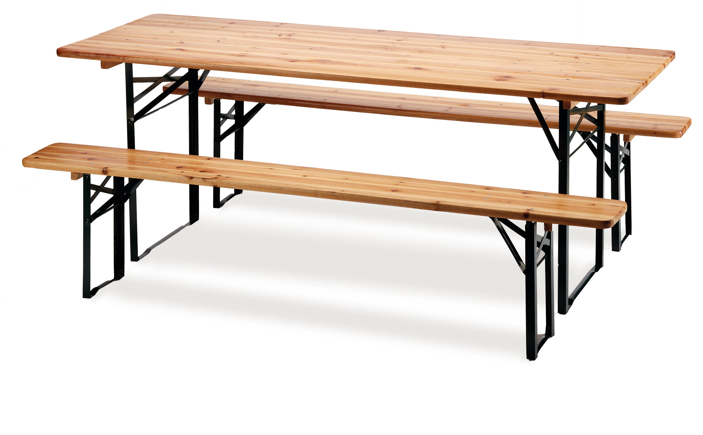 Garden Friend Rectangular Beer Set 80x200 table et deux bancs | Leroy ...