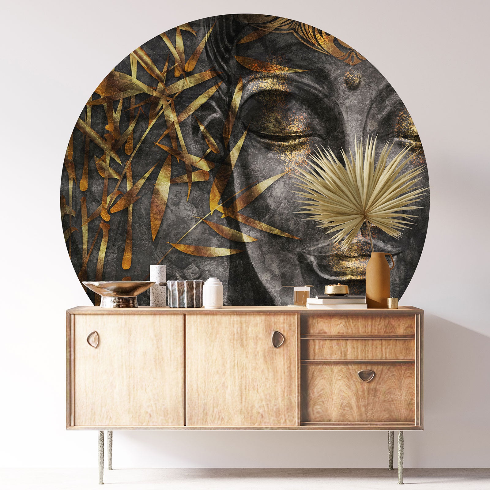 Stickers rond / cercle - Bouddha - 3617680264676 - Adhésif MAT ...