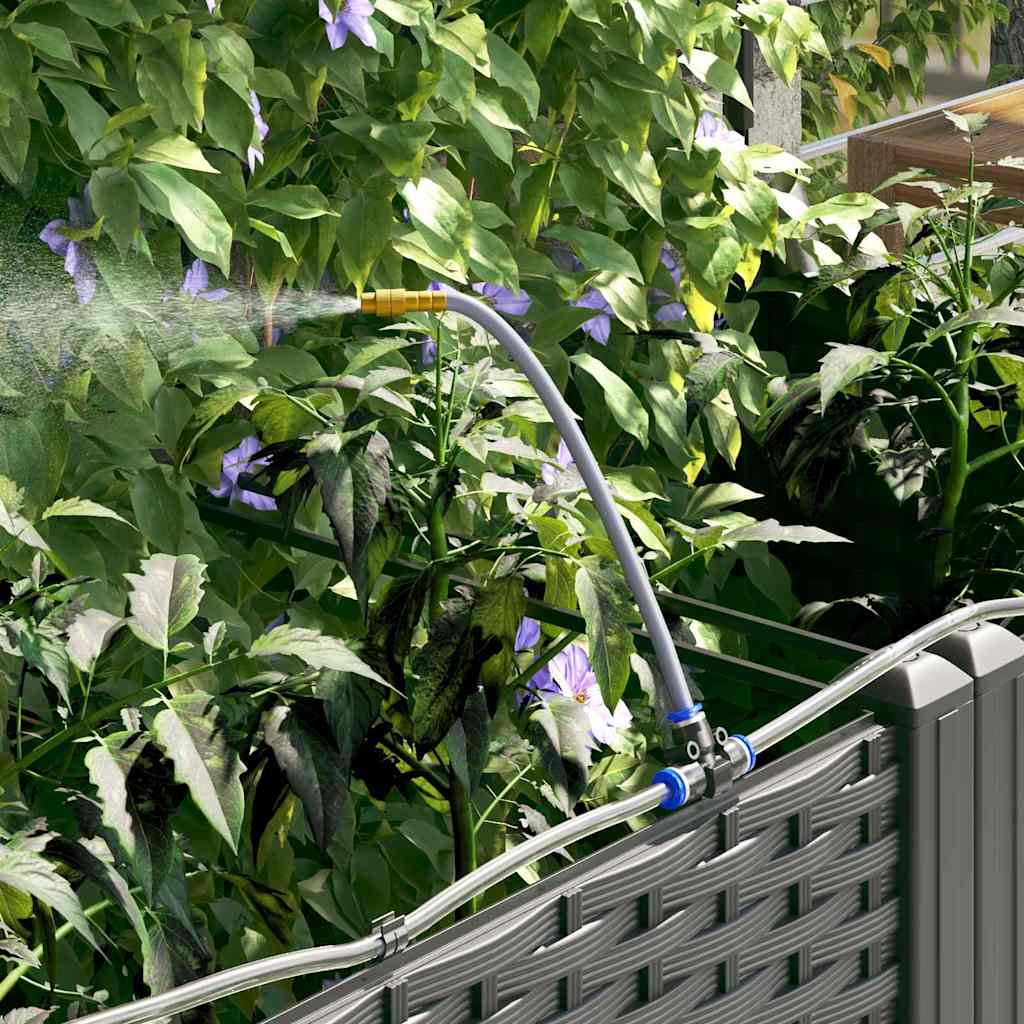 Maison Exclusive - Cache-pot de jardin 5 pc Noir 120 x 120 x 142 cm PP ...