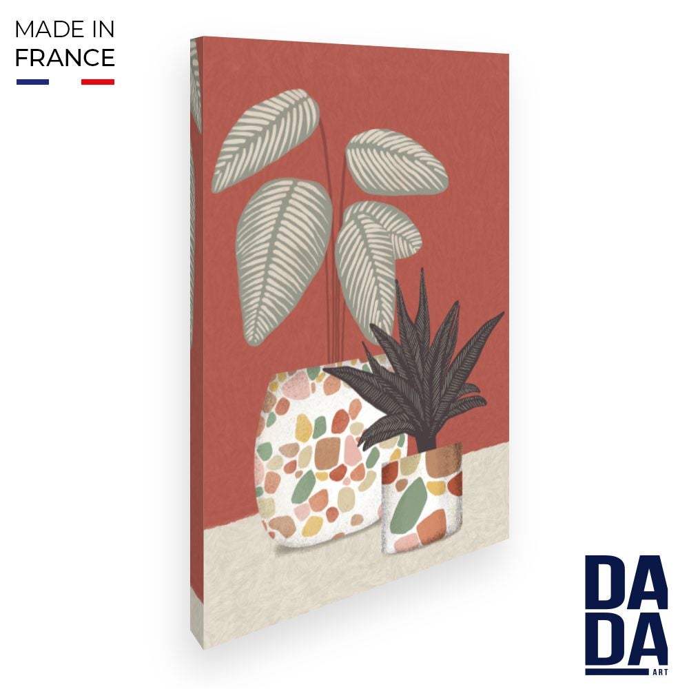 Toile Plantes en pot / 50x70cm / Fabriqué en France / DADA ART | Leroy ...