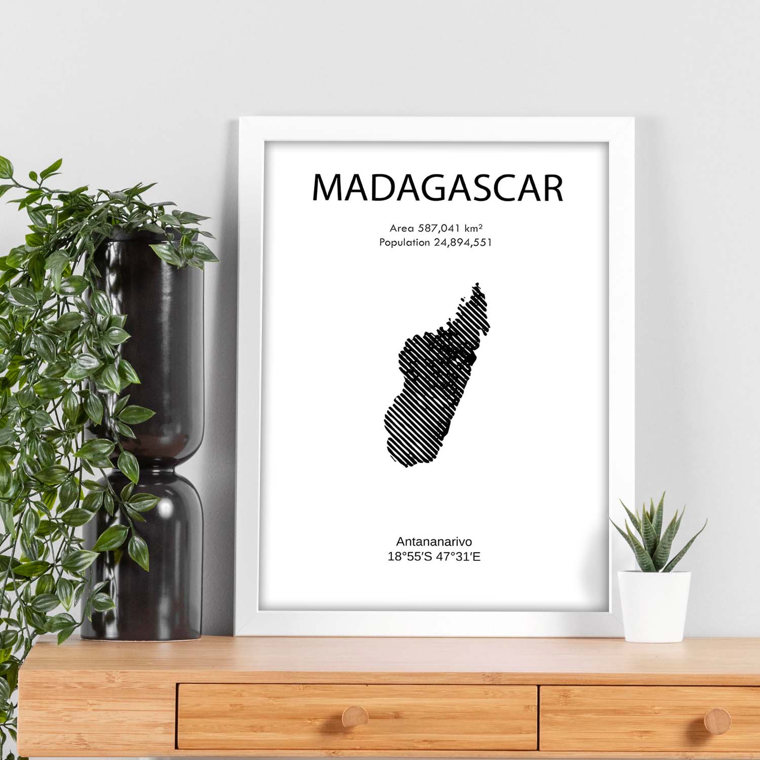 Poster De Madagascar Láminas De Paises Y Continentes Del Mundo Tamaño ...