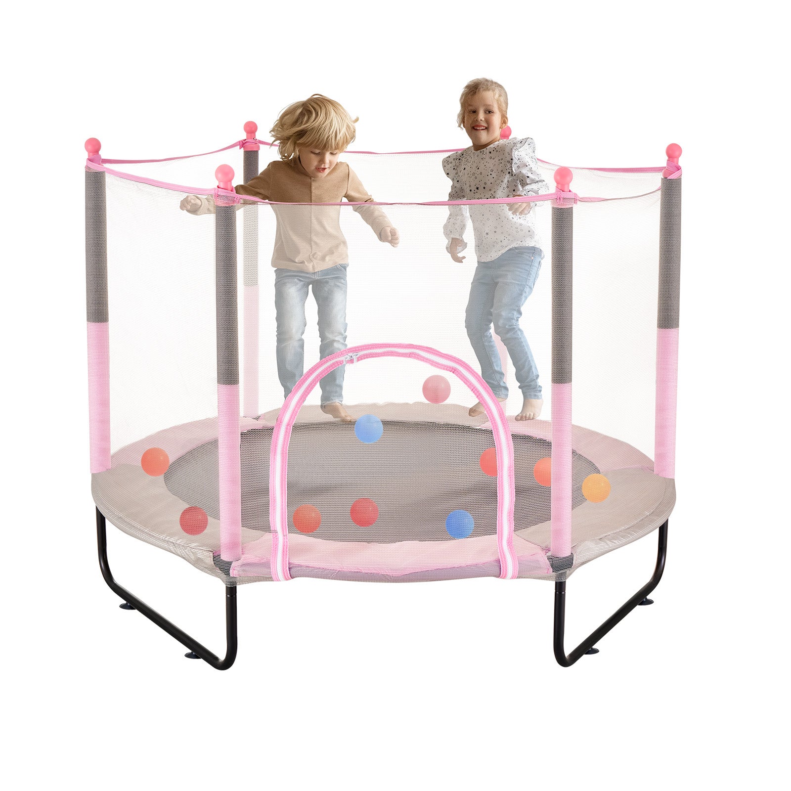 Trampoline enfants SucceBuy 60",mini trampoline 5 ft,filet sécurité ...