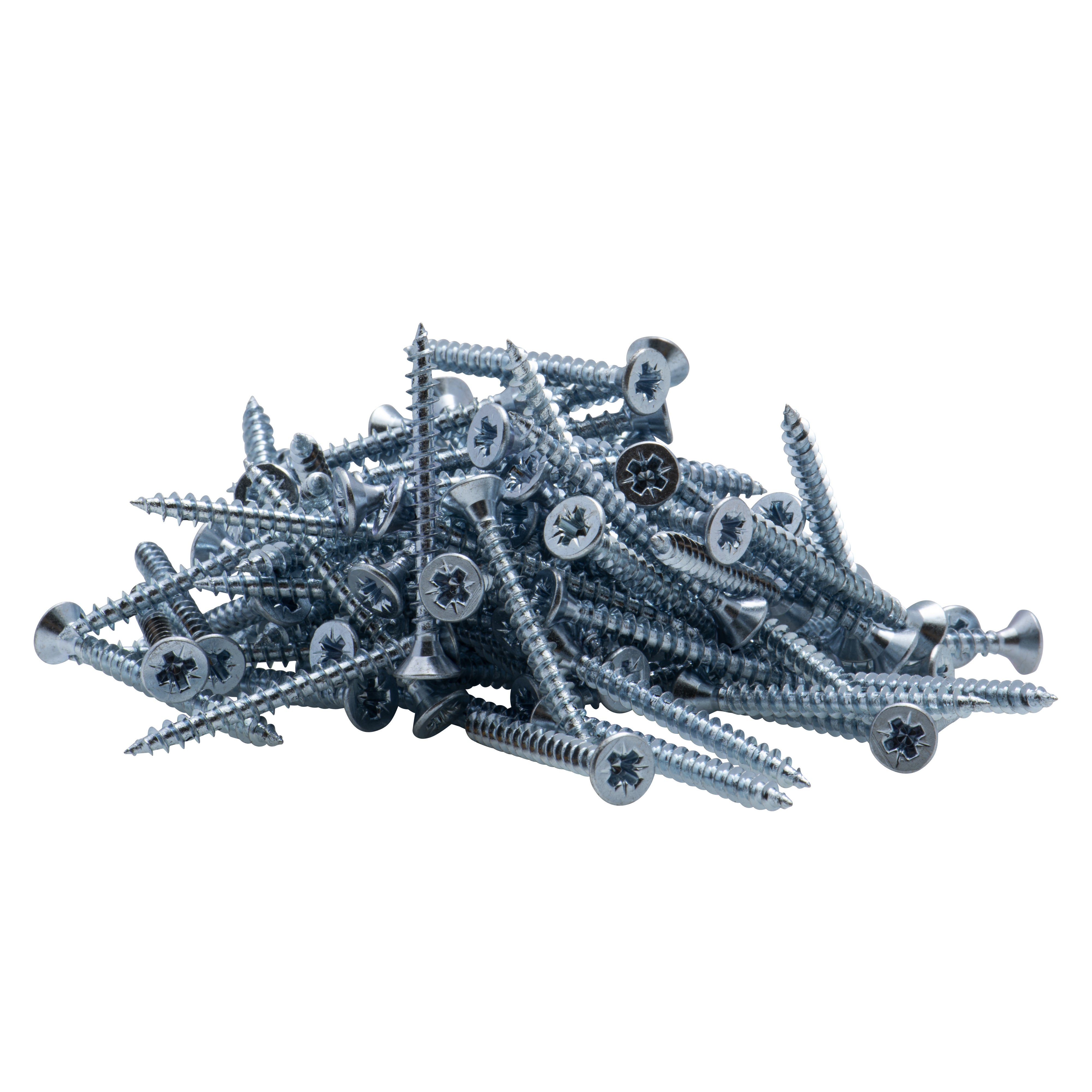 Vis à bois tête fraisée PZ zinguée Viswood filet partiel 4x60 mm (x100 ...