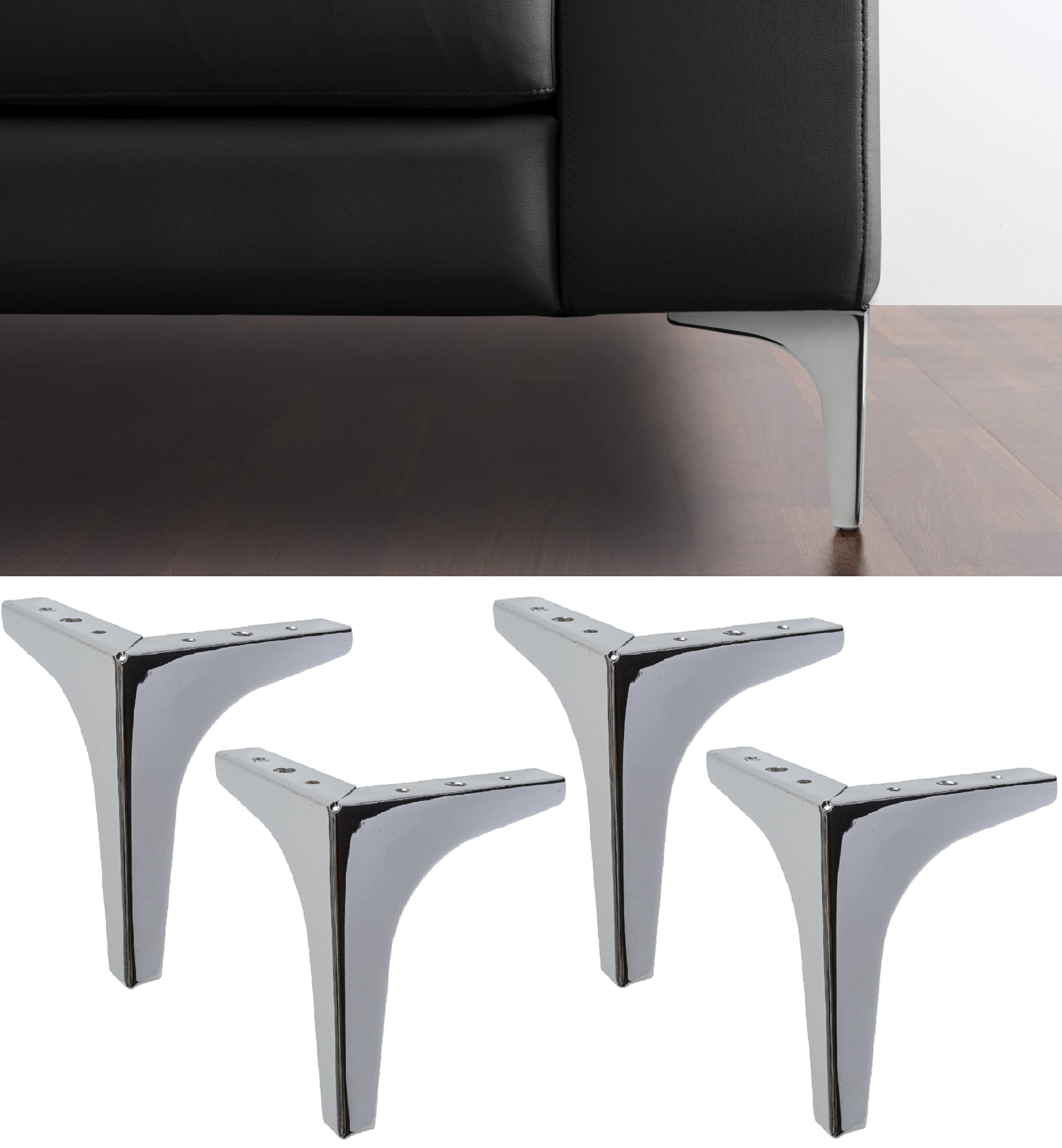 IPEA 4X Piedini per Mobili e Divani Modello META – Set di 4 Gambe in ...