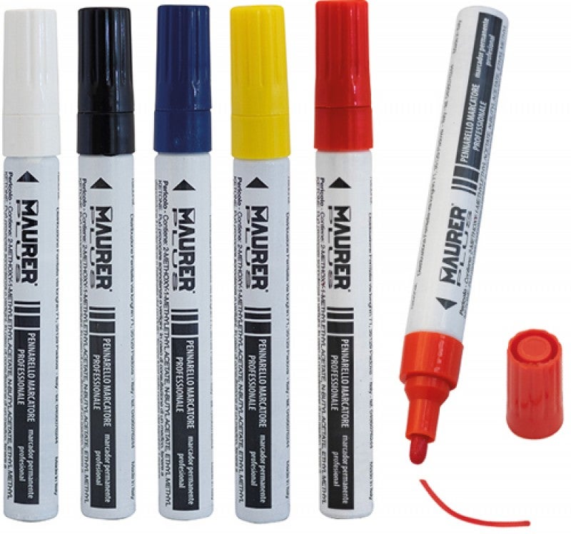 Rotulador marcador obra profesional pintura permanente blanco | Leroy ...