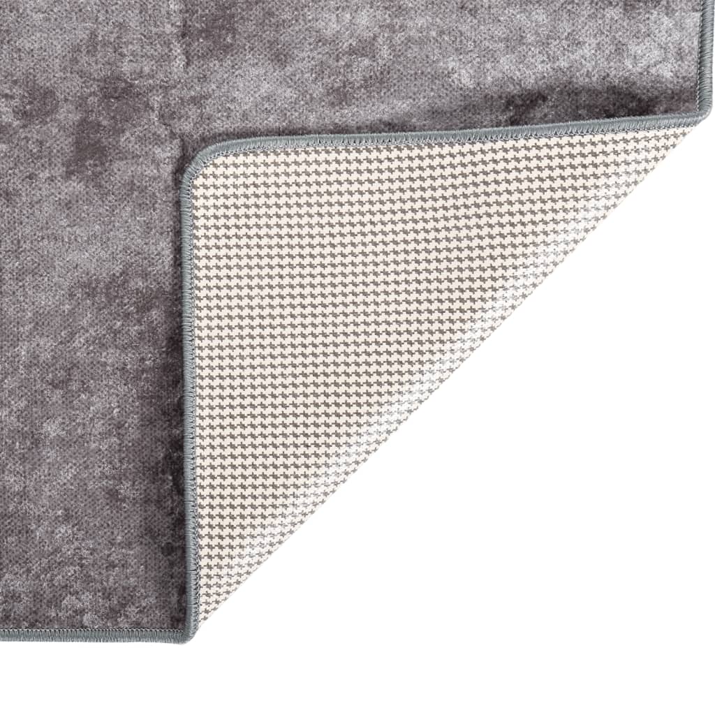 Tapis lavable antidérapant 190x300 cm Gris | Leroy Merlin