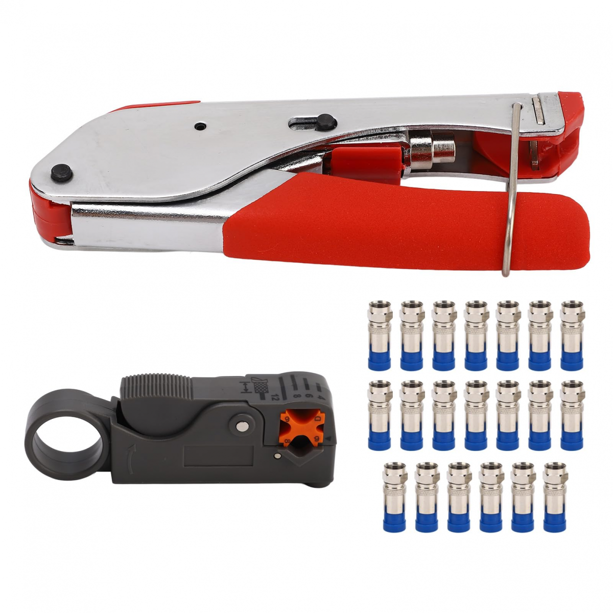 Kit de sertissage de câble coaxial Outil de compression professionnel ...