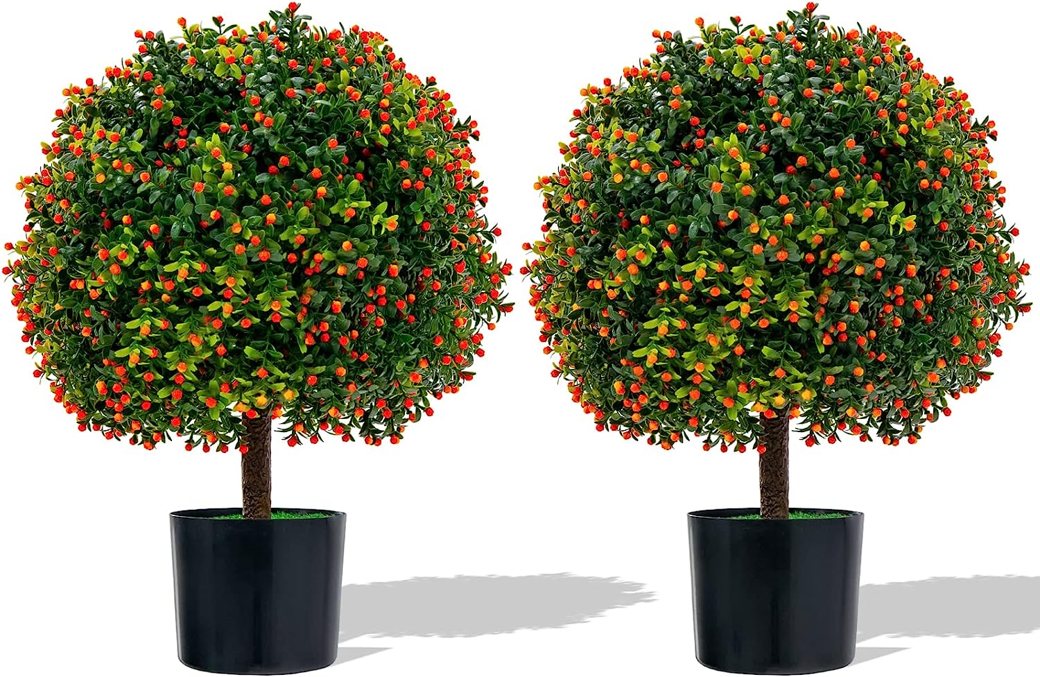 Arbres Artificiels de Boule de Buis en Topiaire de 55 cm | Leroy Merlin
