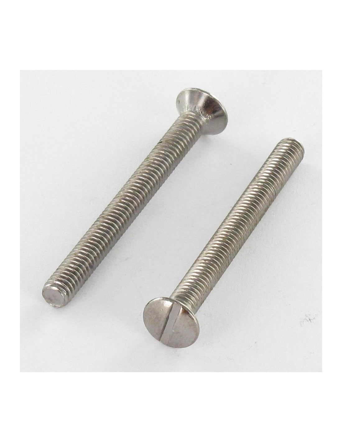 Vis métaux Tête fraisée bombée TFB Fendue M4X40 Acier chrome-100 pièces ...