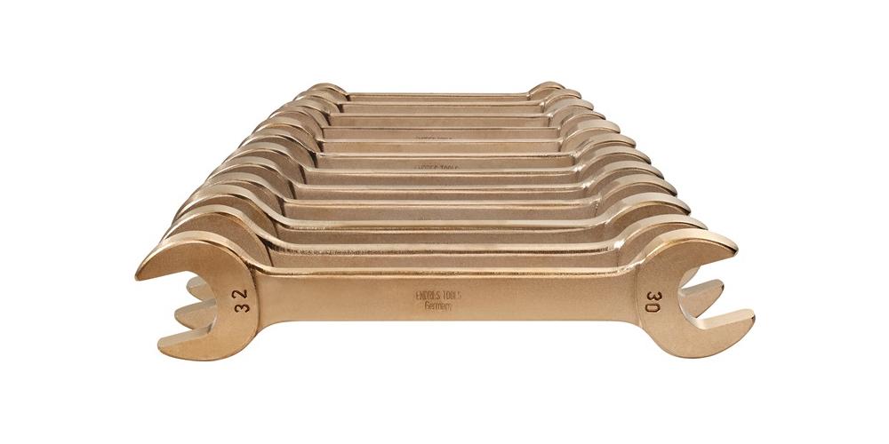 ENDRES TOOLS Jeu de clés à fourches 12 pièces SW6-32 mm bronze | Leroy ...