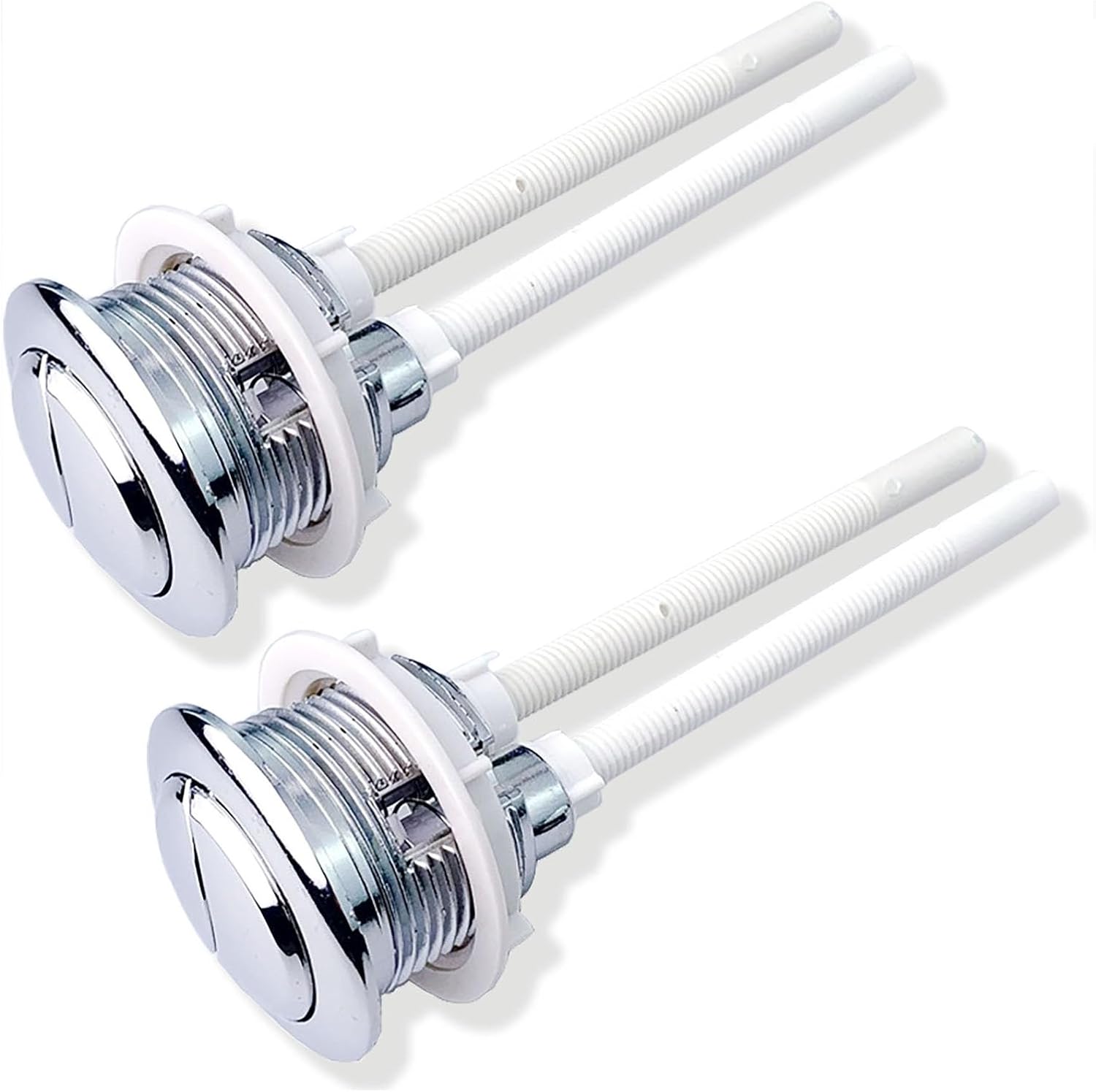 2 Pièces Boutons Poussoirs de Toilette Double Chasse 38mm Standard ...
