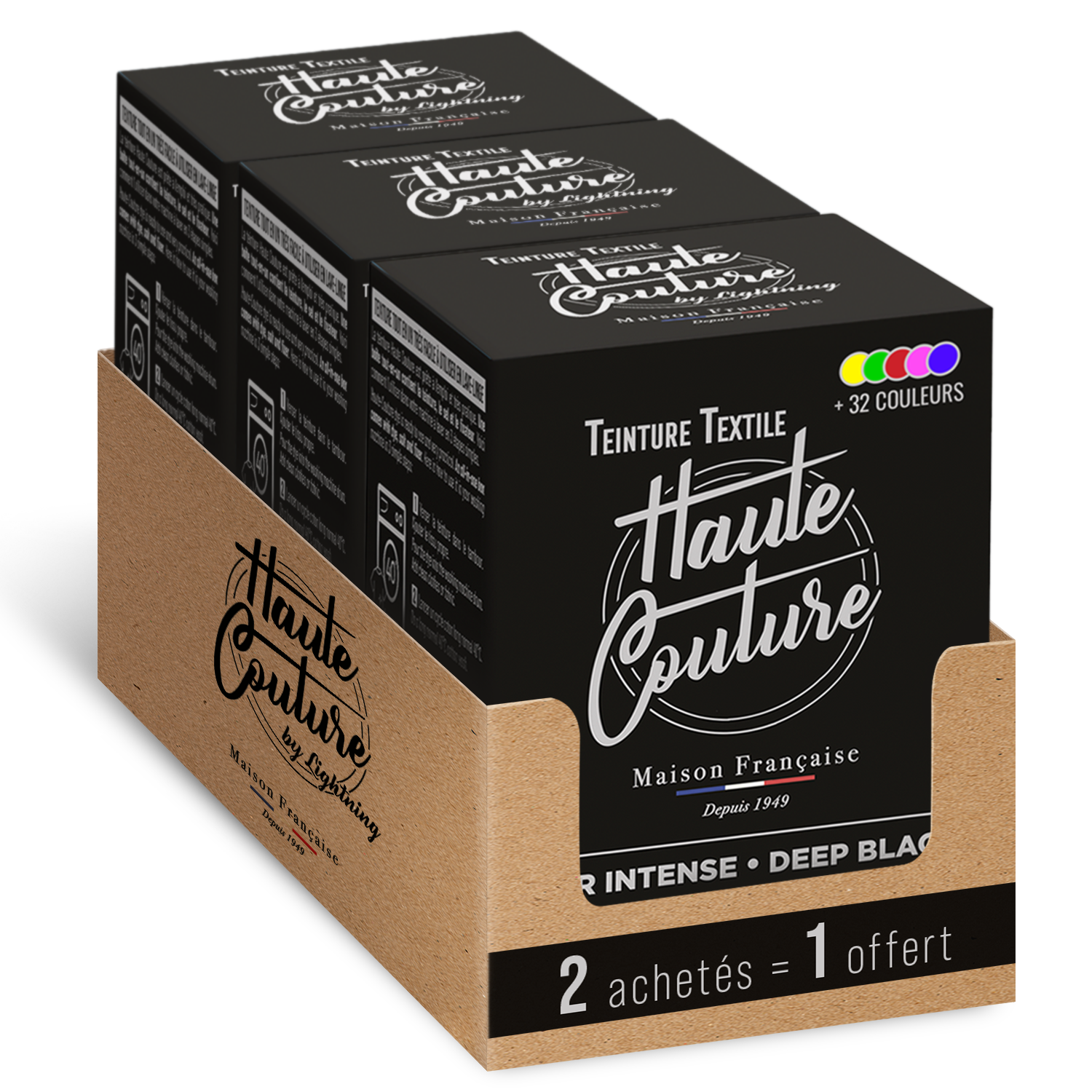 Teinture Textile Noir Intense - 350g - Pour Vêtements et Tissus HAUTE ...