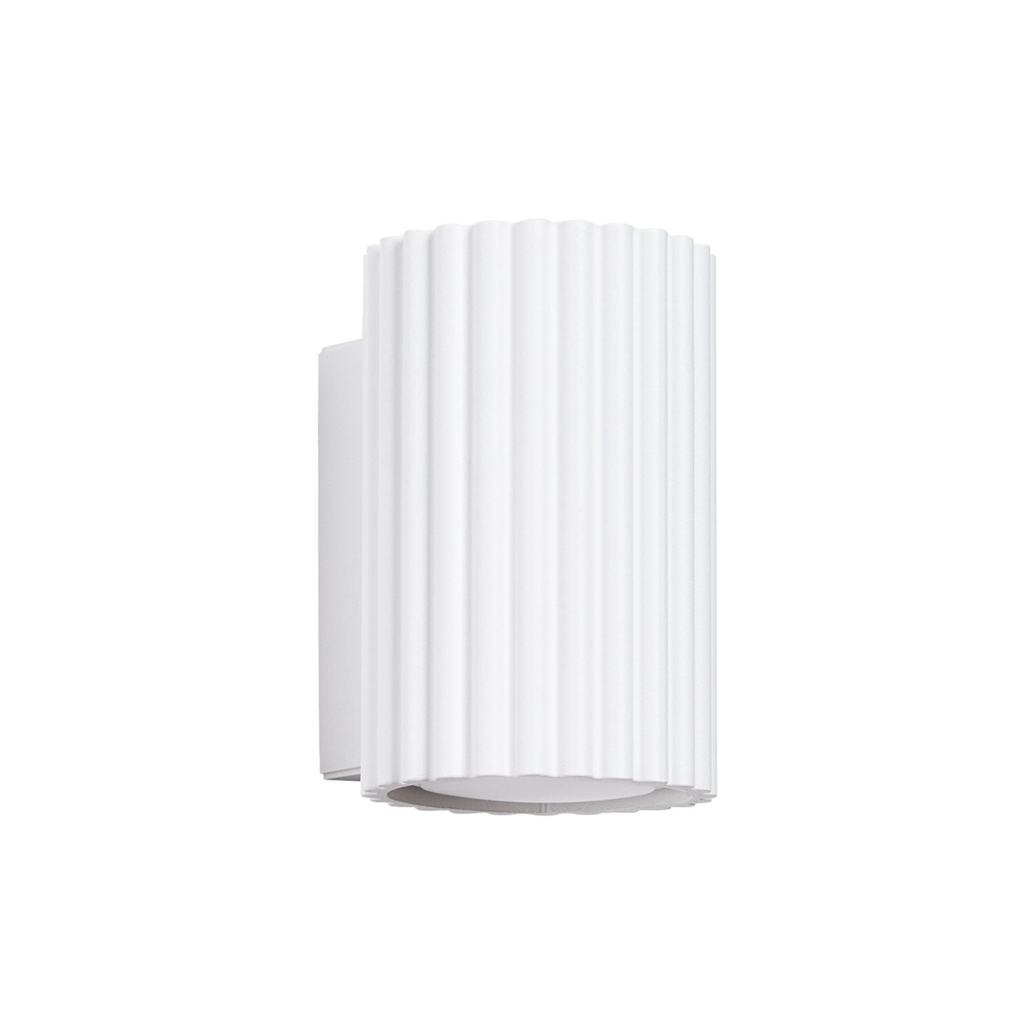 Applique intérieure blanche petite H : 10 cm GU10 en aluminium, spot ...