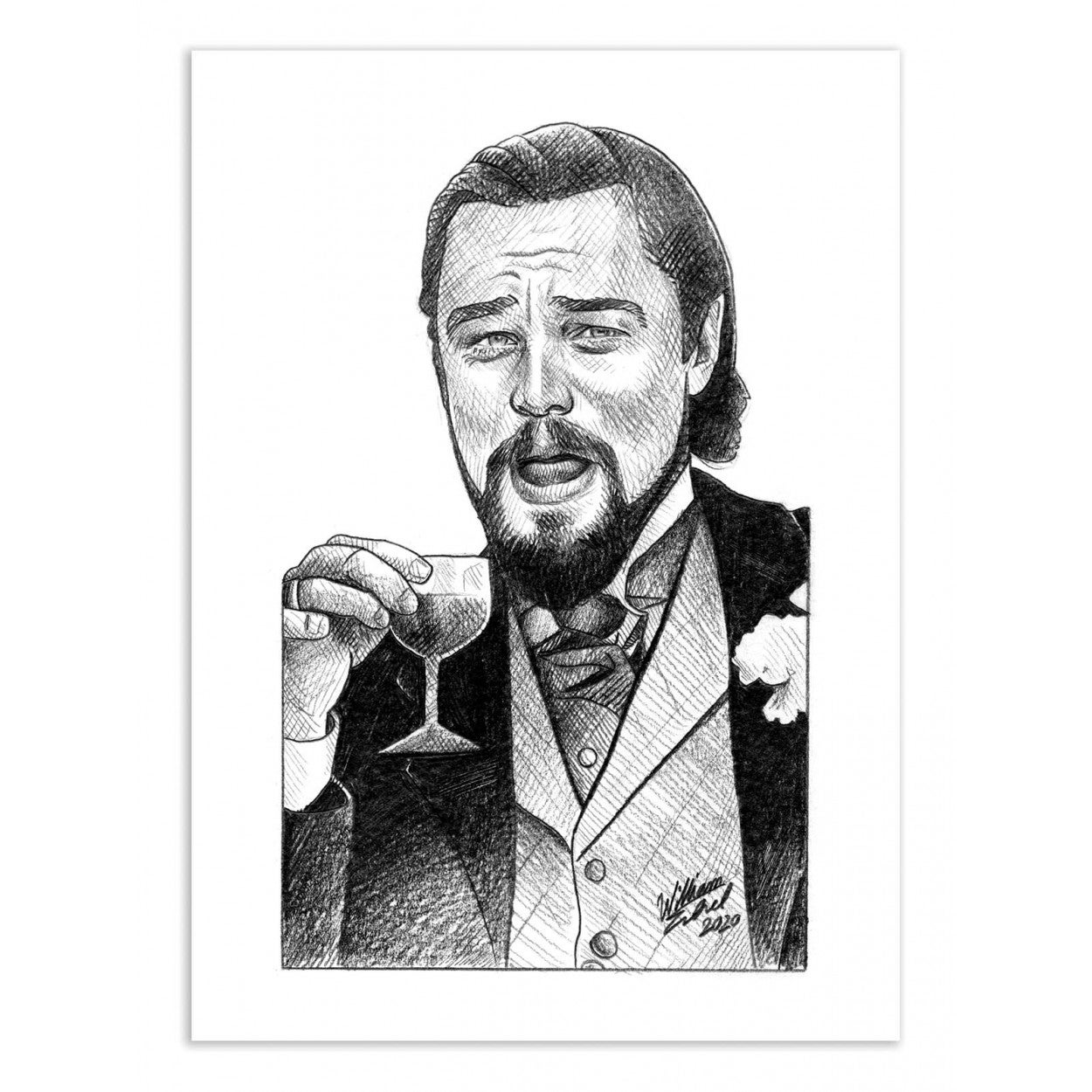 Art-Poster - Dicaprio Meme - William Erhel - 50 x 70 cm | Leroy Merlin