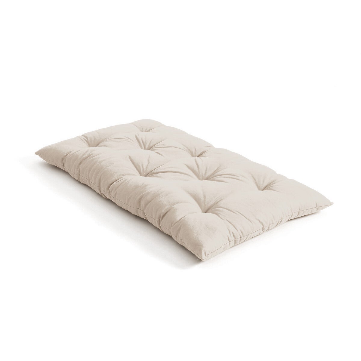 Matelas de sol coton recyclé 120 cm, Scenario - Blanc écru - 120 x 60 ...