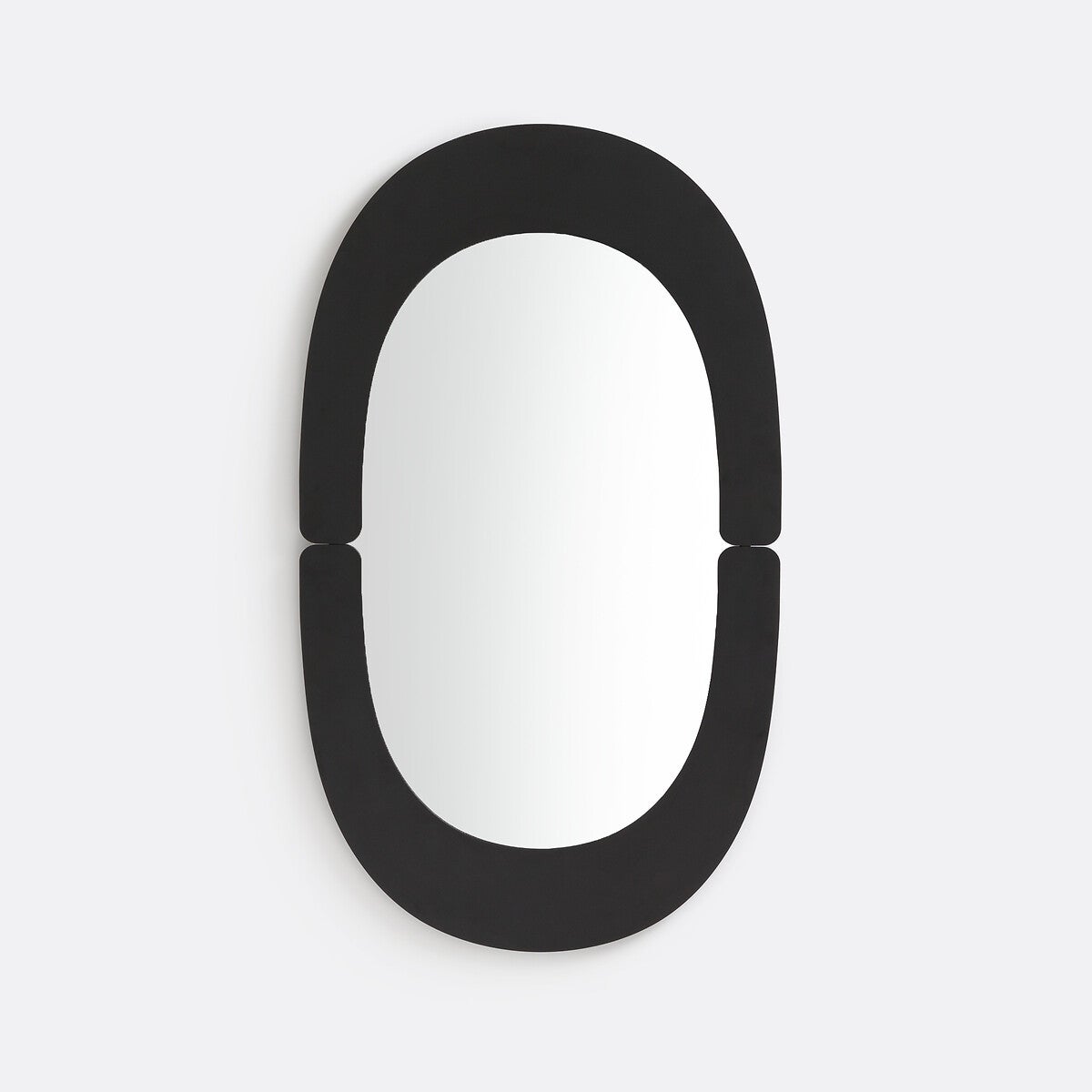 Miroir ovale en métal fer, Cory - Noir - taille unique | Leroy Merlin