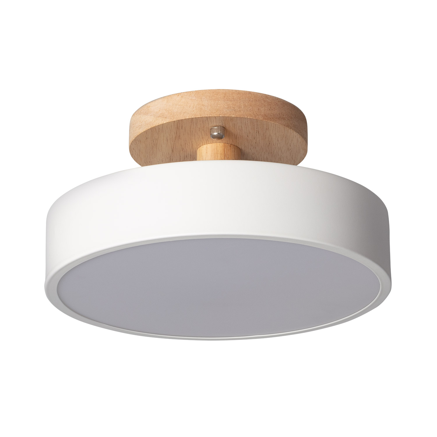 Ledkia Lámpara de Techo LED 12W Madera y Metal CCT Seleccionable Whisty Blanco | Leroy Merlin