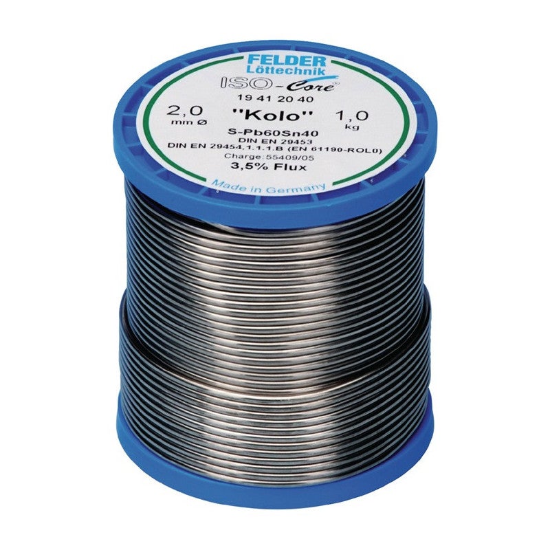 Fil d'apport de soudure ISO-Core® Kolo 1 mm 250 g S-Sn60Pb40 FELDER ...