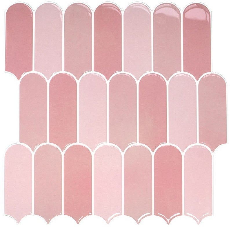 Panel Adhesivo Rosa - 10 Láminas Decorativas Impermeables con Efecto 3D ...