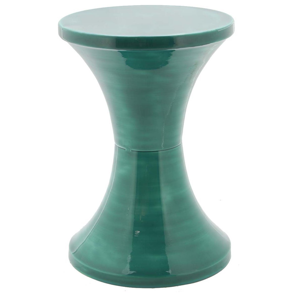 Tabouret en métal émaillé Tam Tam vert emeraude Bazardeluxe | Leroy Merlin