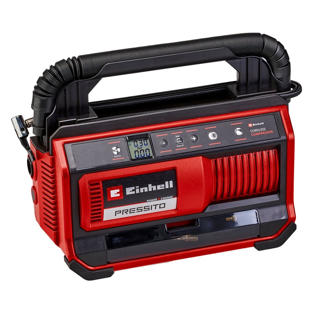 COMPRESSORE PORTATILE A BATTERIA 'PRESSITO 18/25' 18 V - 11 bar | Leroy ...