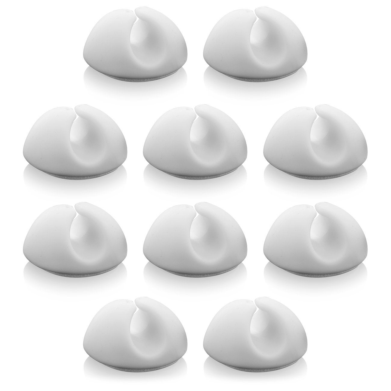 10 PCS Serre-Câbles Support de Câble Gestion Blanc des Câbles Fixation ...