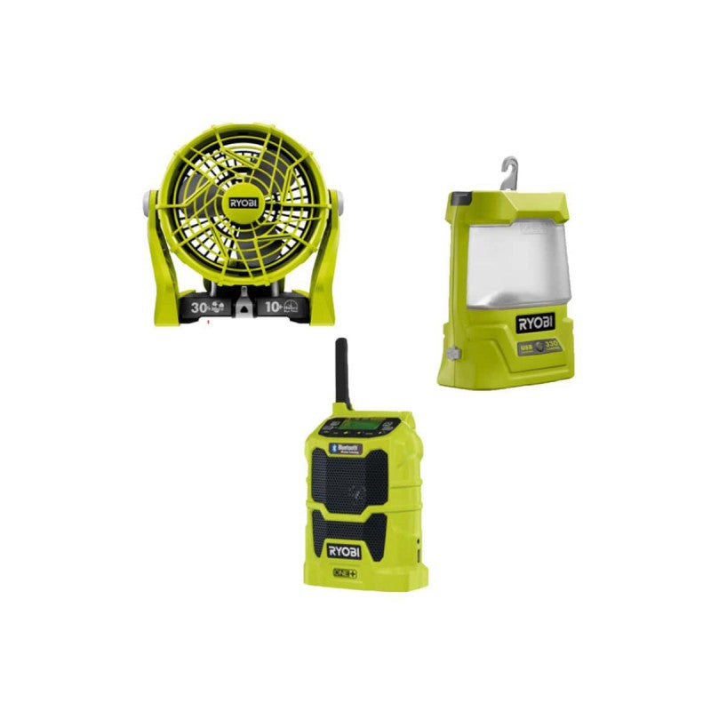 Pack detente RYOBI ventilateur 2 vitesses 18V OnePlus R18F-0 - radio ...