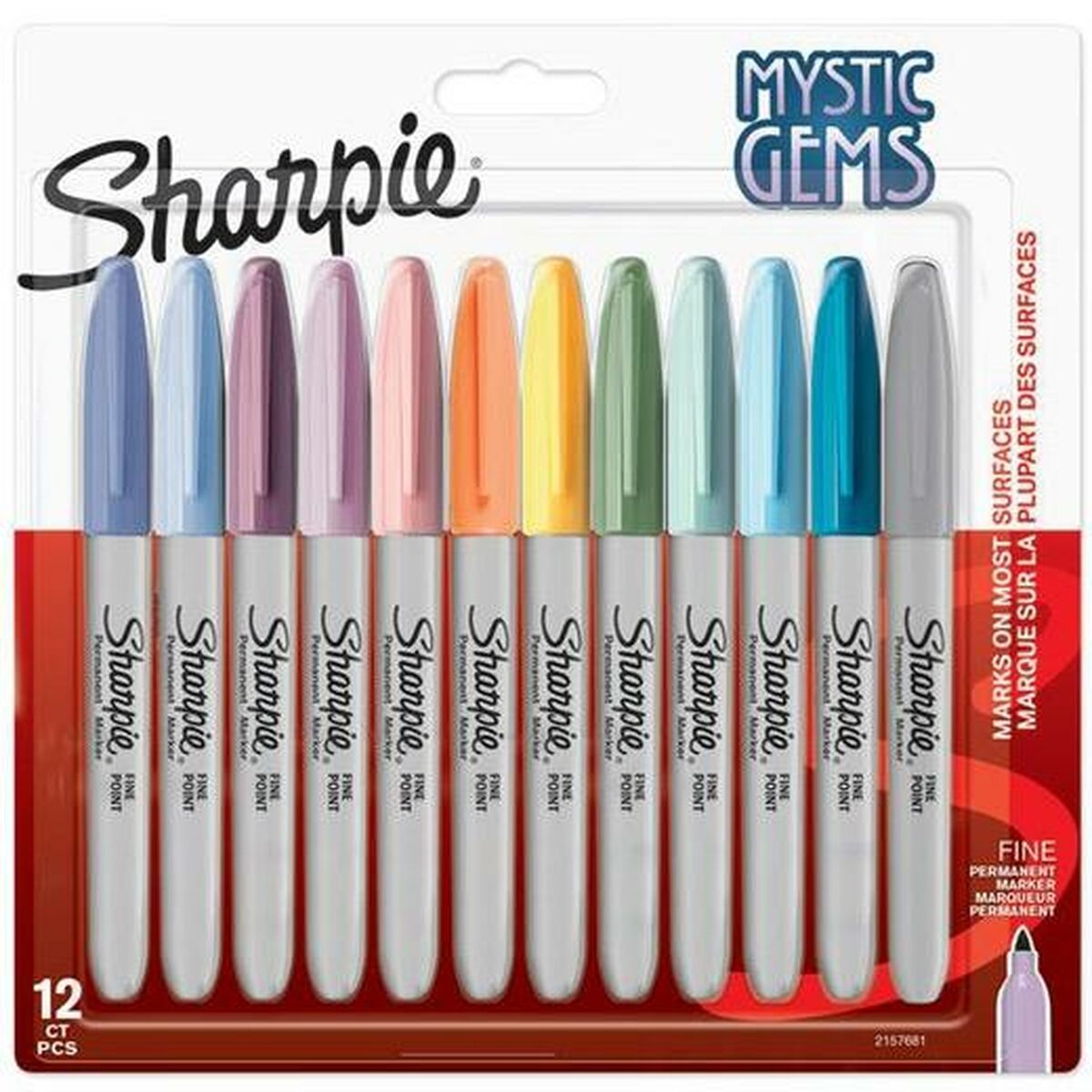 Set di Pennarelli Sharpie Mystic Gems 12 Pezzi Torta | Leroy Merlin