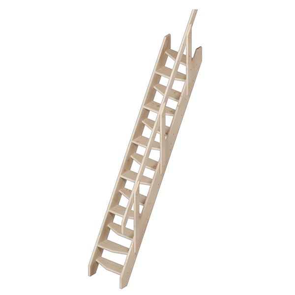 Scale per soppalco in legno - Altezza max 2.80m max. - KYOTO54-280 ...